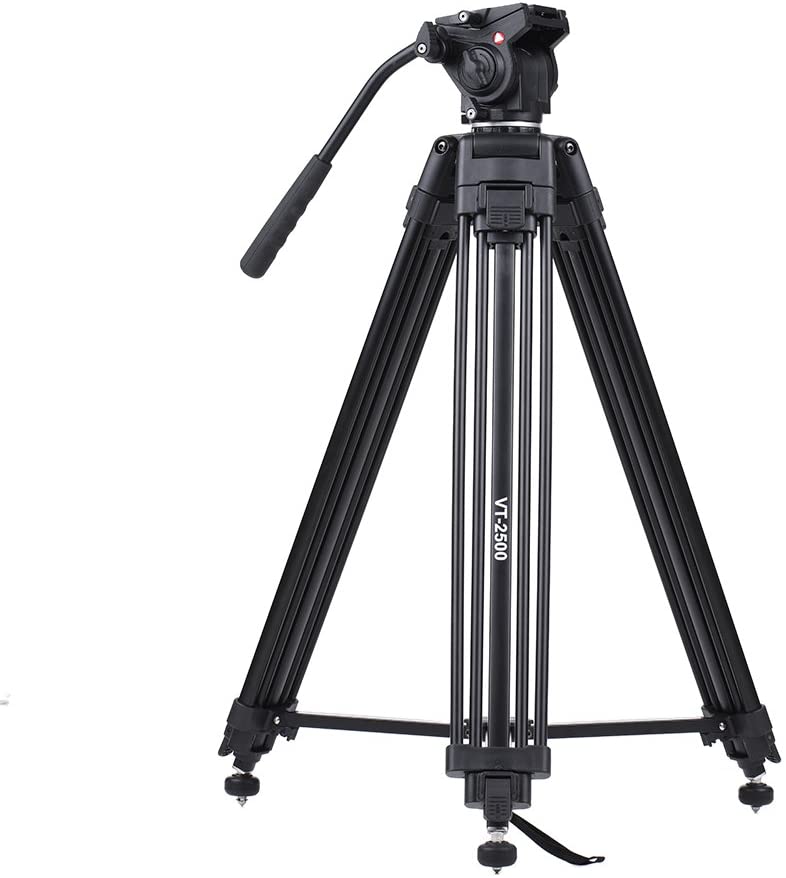 Kingjoy VT-2500 Heavyduty Professional Video/Camera Tripod Kit ...