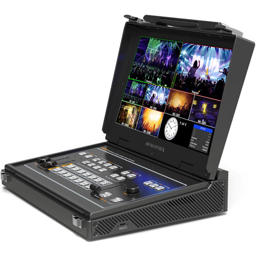 AVMATRIX Portable 6-Ch SDI/HDMI Multi-Format Streaming Switcher with 13 ...